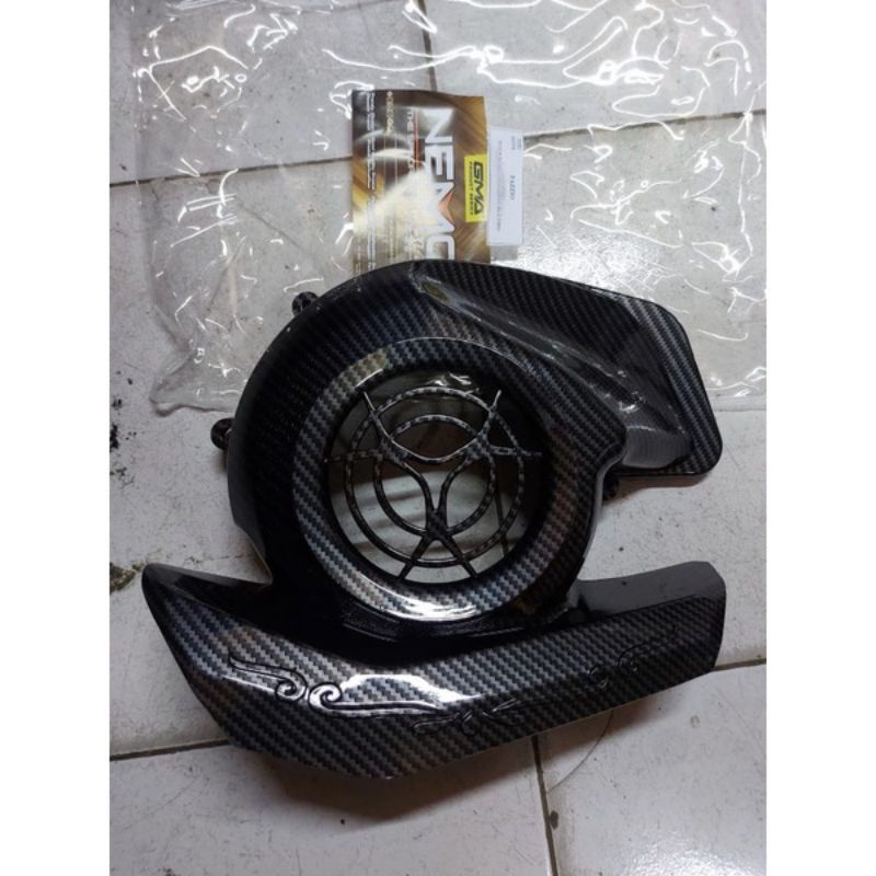 Jual cover tutup radiator/ kipas Mio m3 dan freego carbon original nemo ...