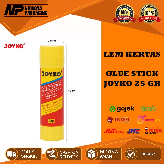 Jual LEM KERTAS GLUE STICK JOYKO 25 GR – 25GR BESAR | Shopee Indonesia