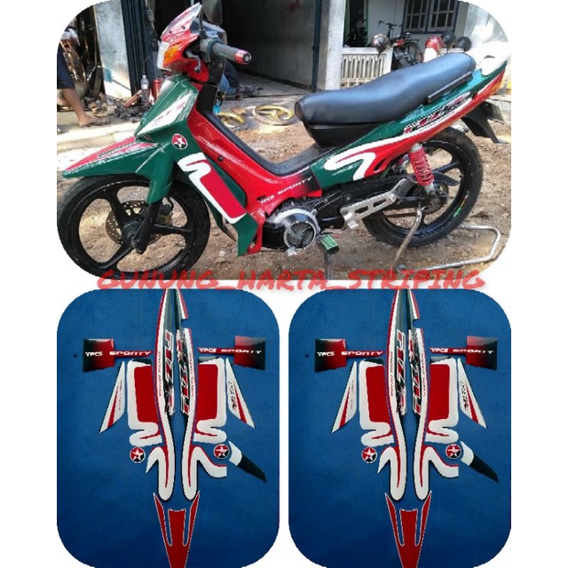 Jual Striping Stiker Lis Body Motor Full Set Yamaha Fiz R Caltex SE ...