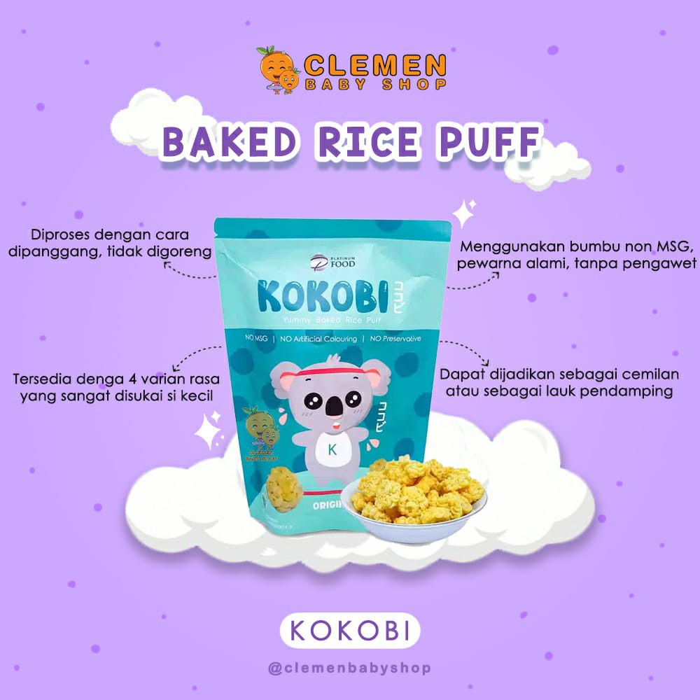 Jual Kokobi Yummy Baked Rice Puff 80gr | Shopee Indonesia