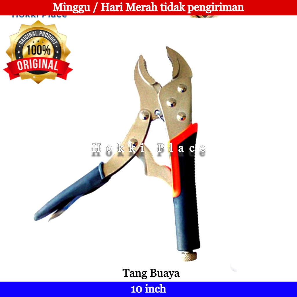 Jual TANG BUAYA GAGANG KARET TANG JEPIT LOCKING PLIERS VICE GRIP 10 ...