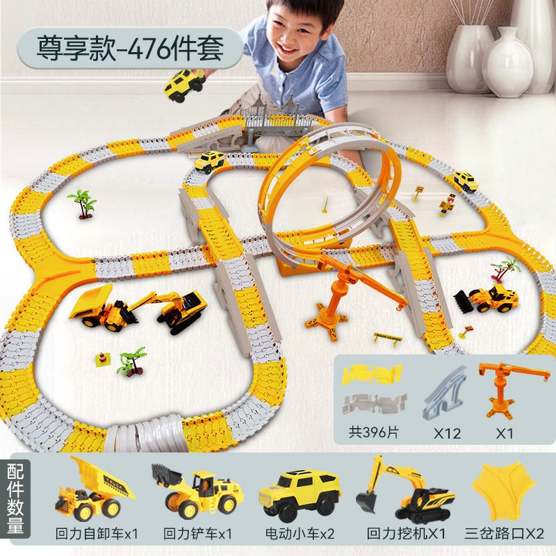 Jual Mainan Puzzle Rel Mobil DIY / Rail Car DIY / Magic Track / Mobil ...
