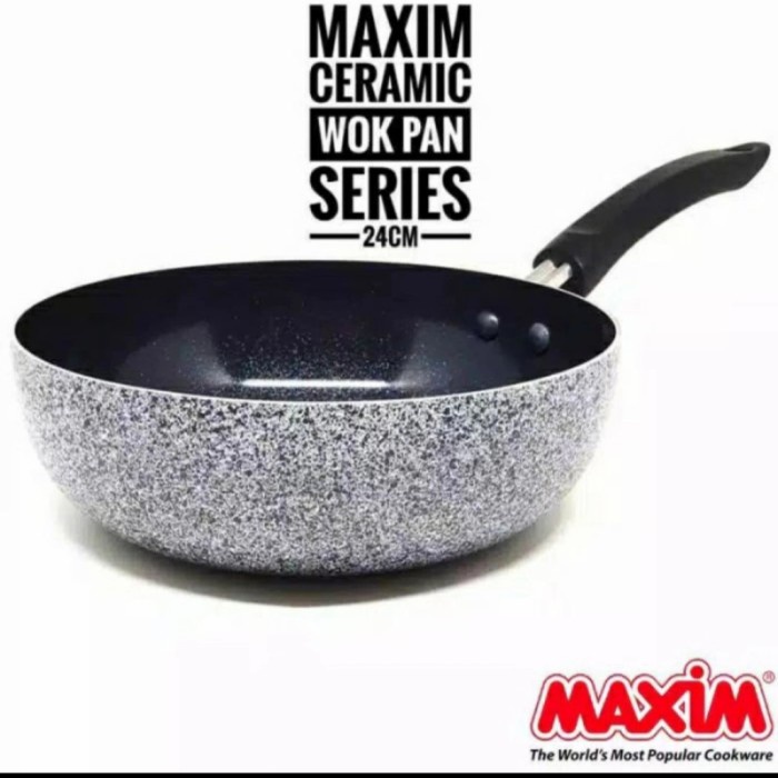 Jual Wajan Panci Kuali Maxim Neostone deep wo 28 cm | Shopee Indonesia