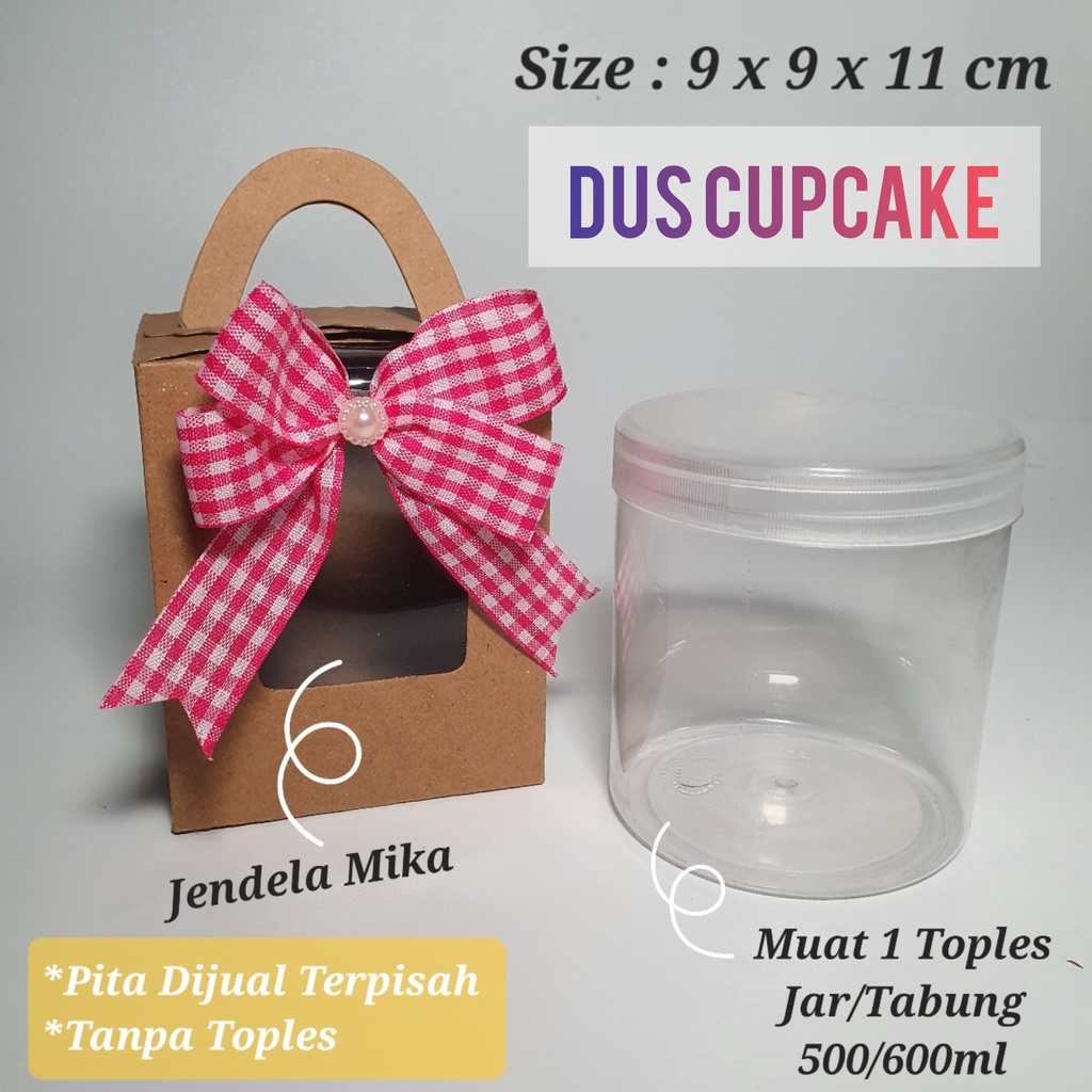 Jual Dus Box Cup Cake Mika Gerigi 9x9x11 (Dus+Alas) cm Kardus Kue ...
