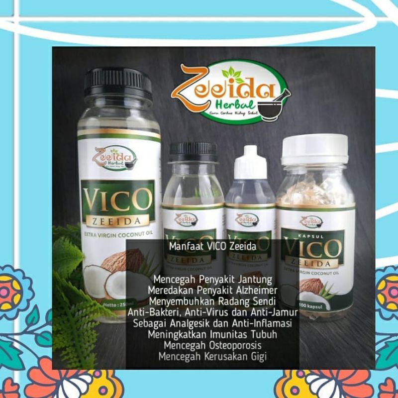 Jual VICO ZEEIDA , Minyak Kelapa Murni 250 ml | Shopee Indonesia