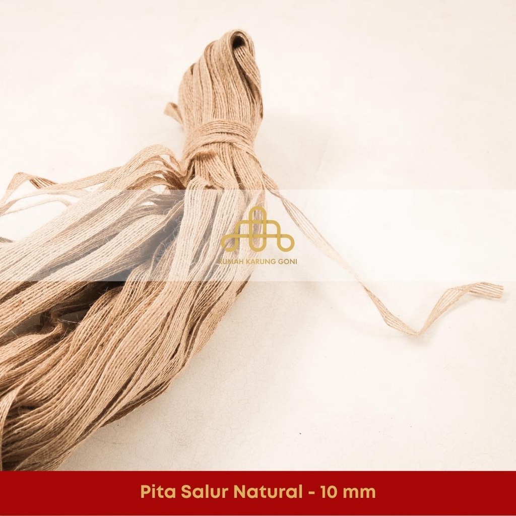 Jual Pita Goni Salur Natural Lebar 1cm 2cm 3cm 3,8 cm - Pita Imlek ...