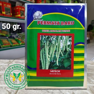 Jual Benih Bibit Buncis Biji Hitam METEOR 50 gr | Shopee Indonesia