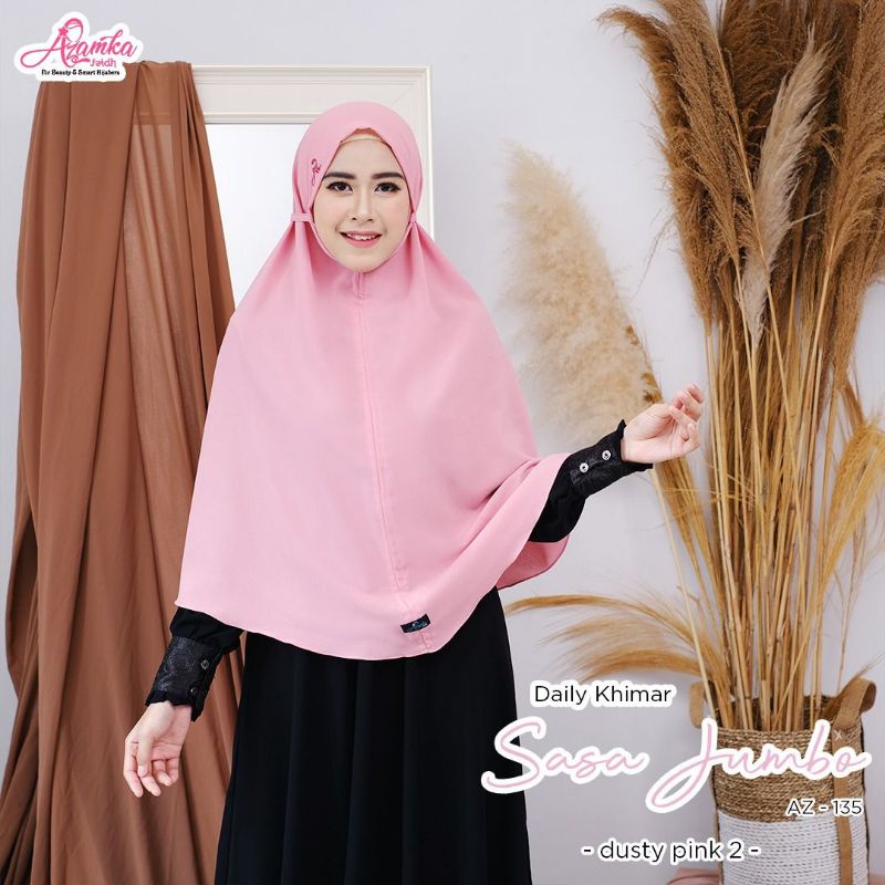 Jual Daily Khimar Sasa Non Pad Jumbo By Azamka Terbaru Jilbab Dewasa ...