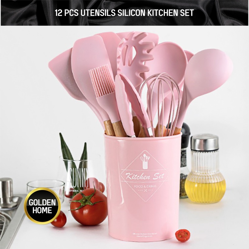 Jual 13 PCS Spatula Sutil Silicon Silikon Silicone Kitchen Utensil ...