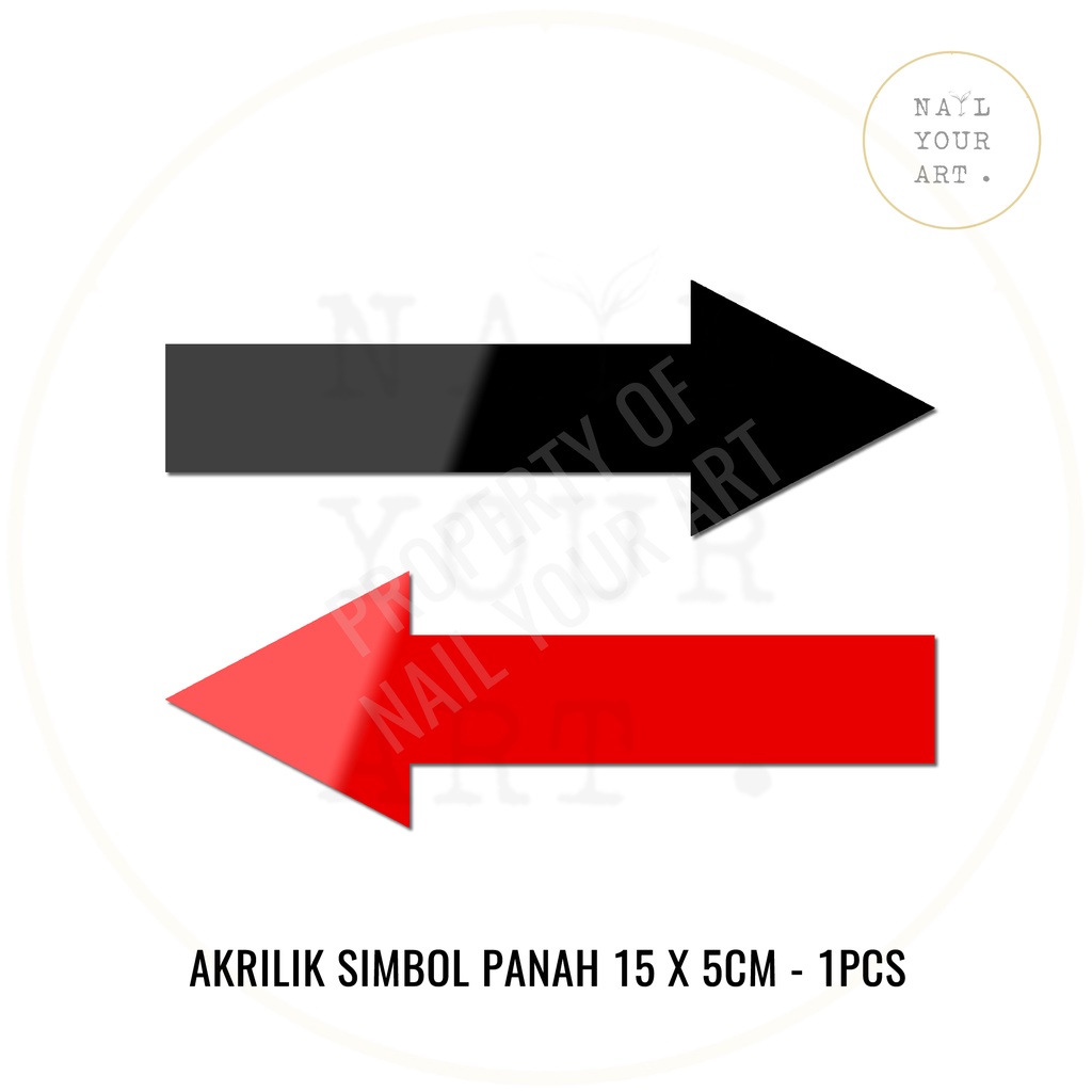 Jual Sign AKRILIK - PANAH / ARROW / PENUNJUK ARAH - PANJANG 15CM ...