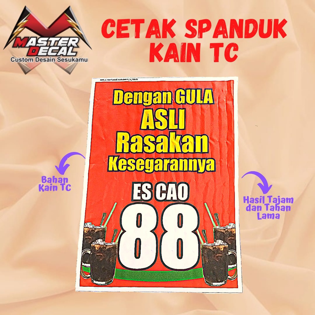 Jual Cetak Spanduk/Banner/Kain TC - By Mater Decal | Shopee Indonesia