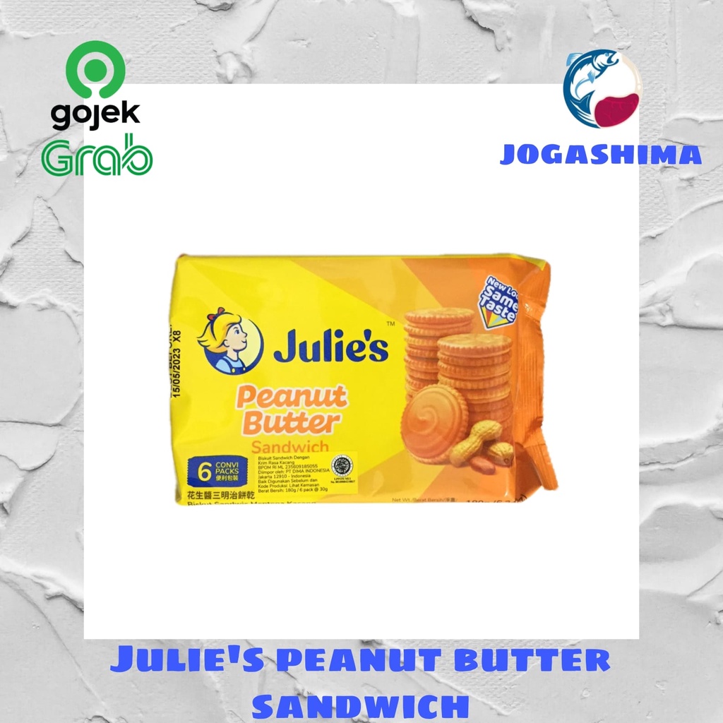 Jual Biskuit Julies rasa kacang / Julie's peanut butter/ Biscuit 180g ...