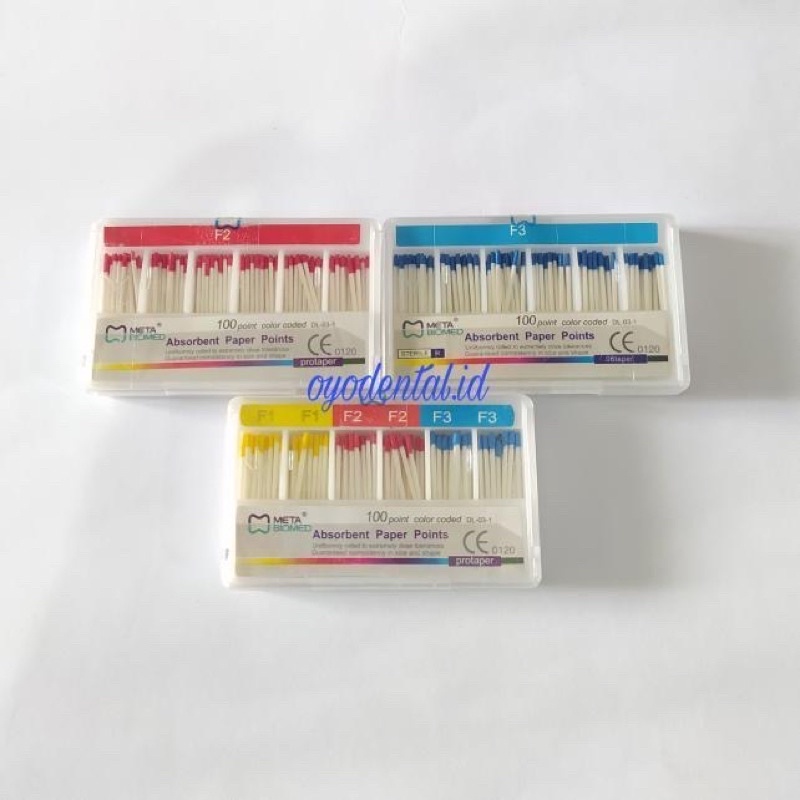 Jual Dental Paper point F1 F2 F3 F4 F5 assorted / paper point protaper ...