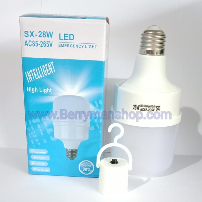 Jual Lampu Bohlam Emergency LED SX-28W Sentuh Nyala Cahaya Putih Super ...