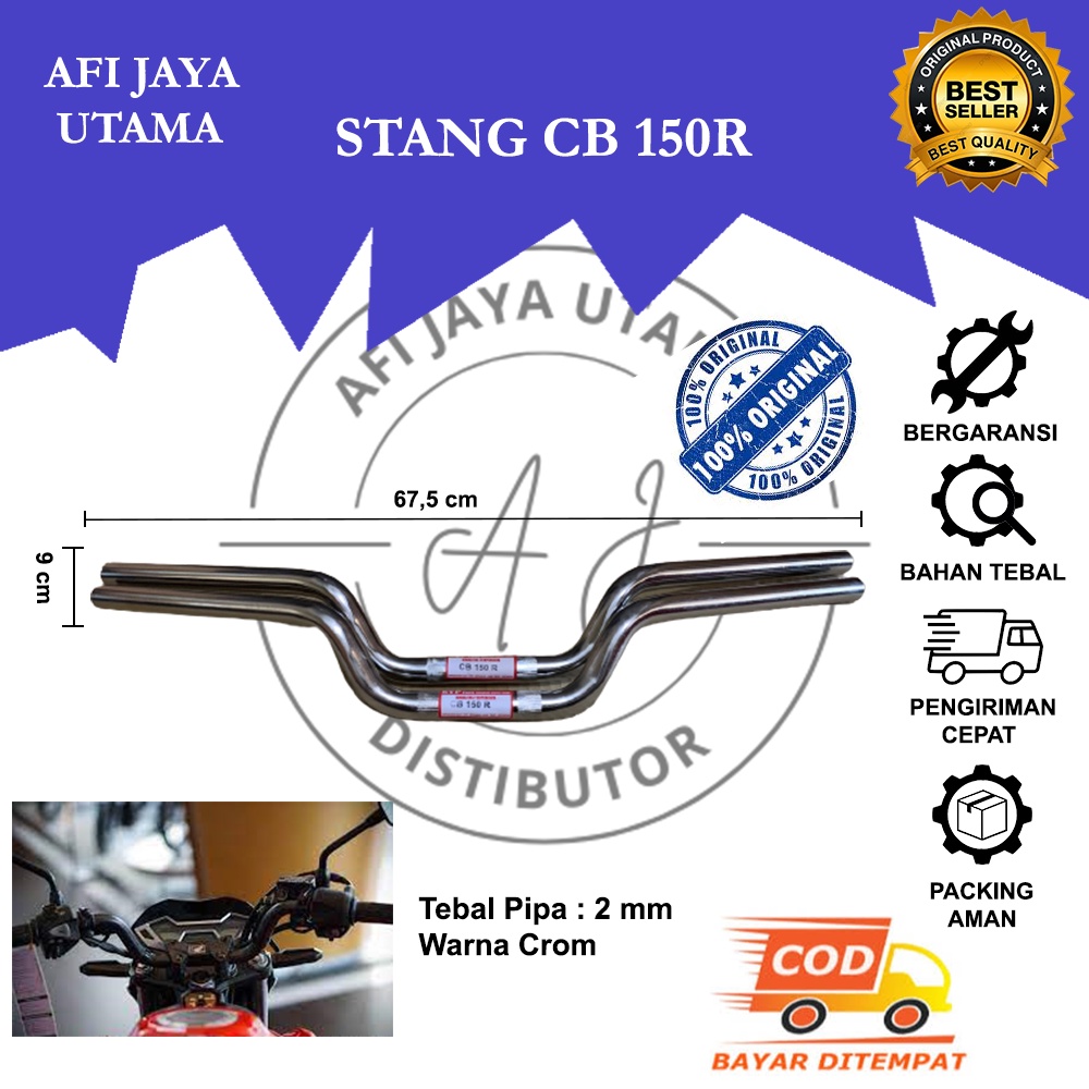 Jual STANG CB150R MURAH OEM BERKUALITAS TEBAL/STANG CB150R STREETFIRE ...