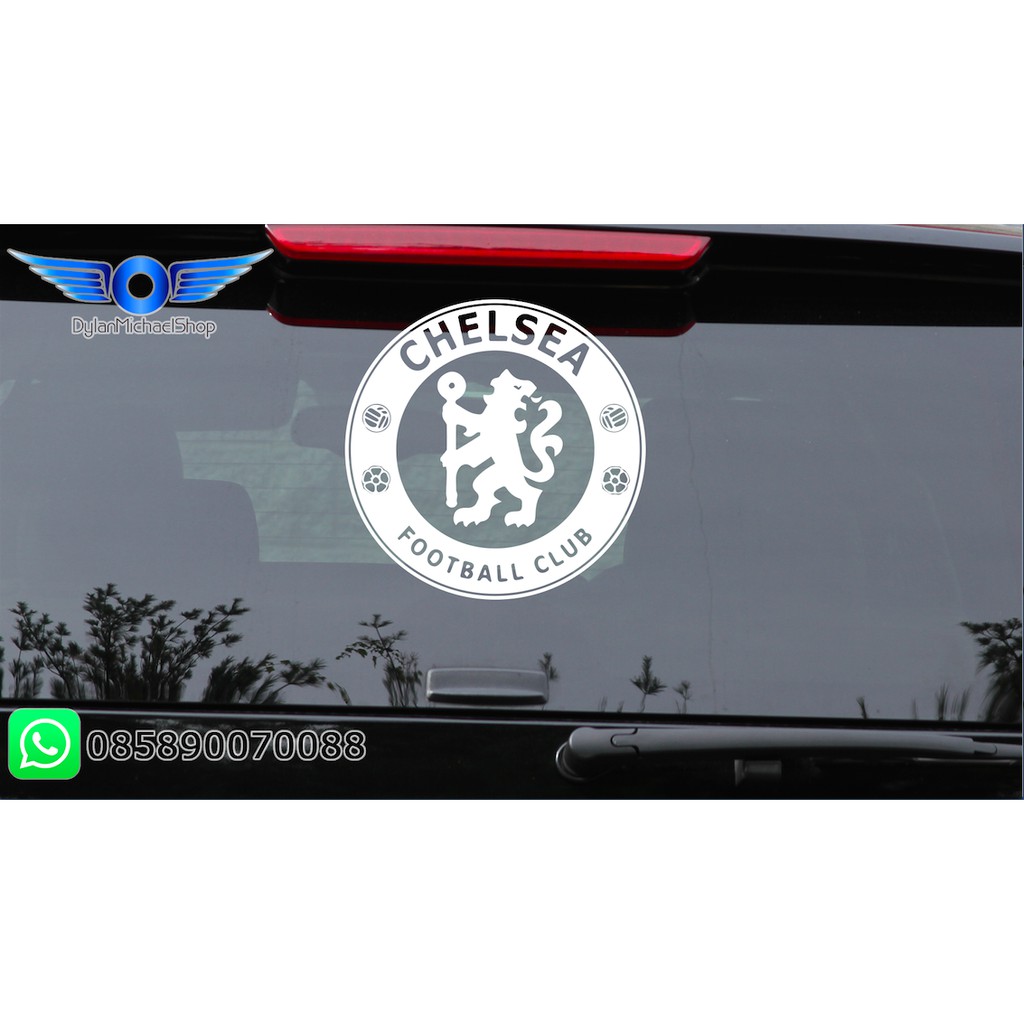 Jual Stiker Mobil Klub Bola Chelsea CFC Kaca Car Decal Sticker The ...