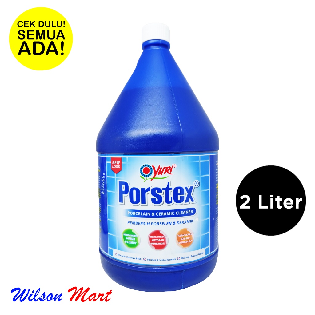 Jual YURI PORSTEX BIRU 2000 ML 2 LITER | Shopee Indonesia