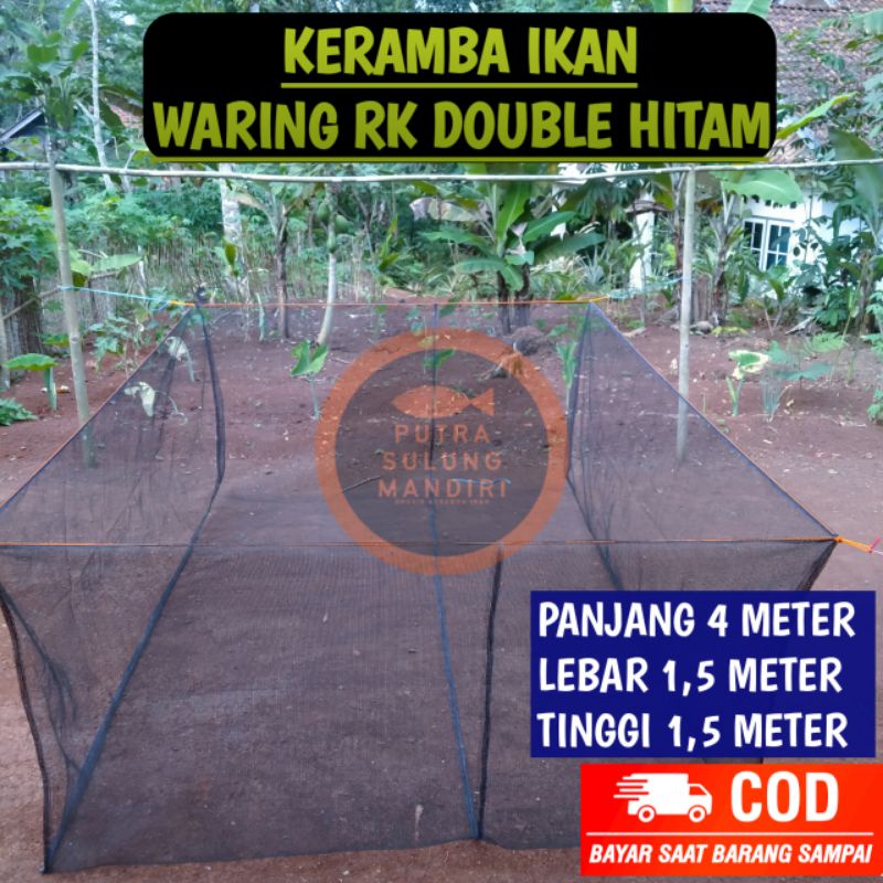 Jual K41515 Jaring keramba hapa ikan ukuran 4x1,5x1,5 siap pakai ...