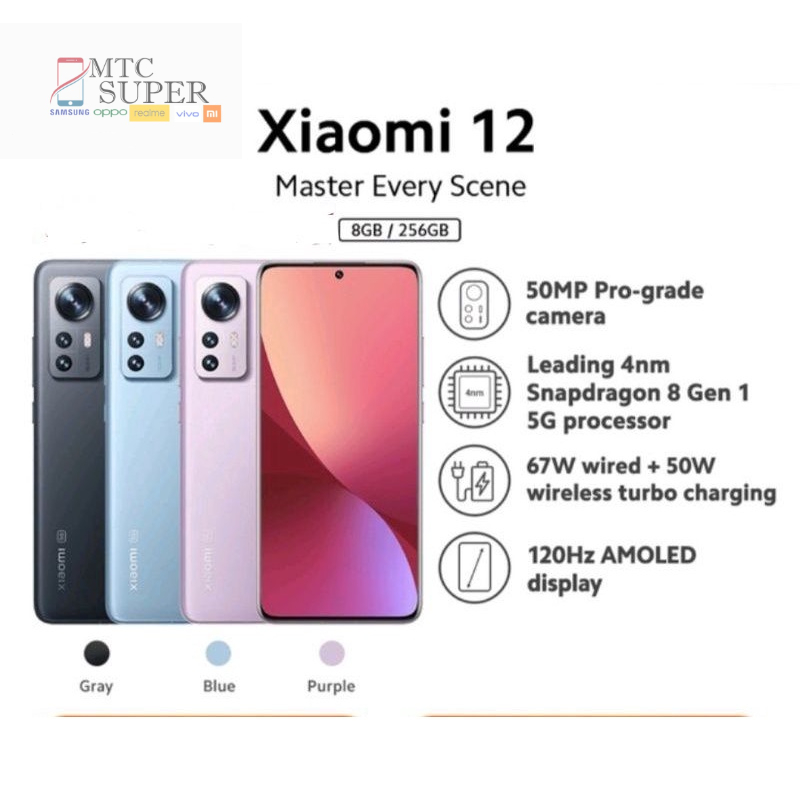 Jual XIAOMI MI 12 8/256 GARANSI RESMI | Shopee Indonesia