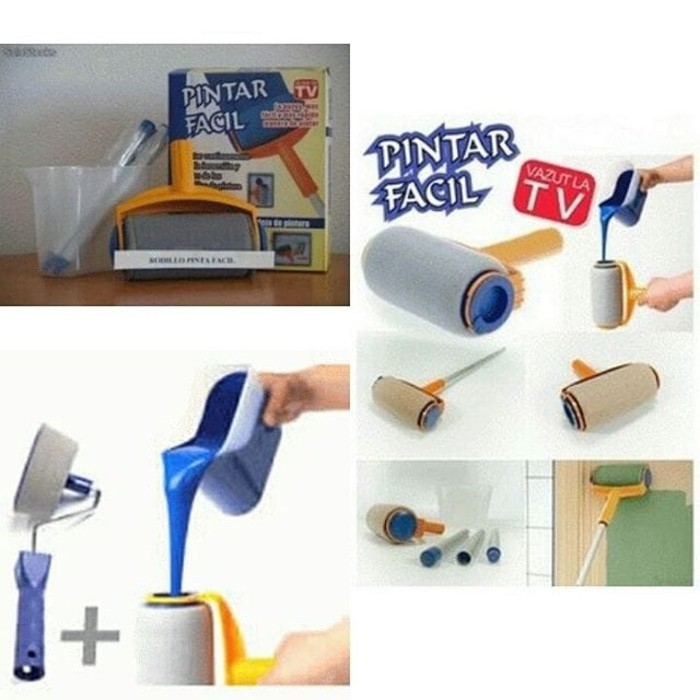 Jual kuas roller cat tembok pintar facil tool paint roll alat cat ...