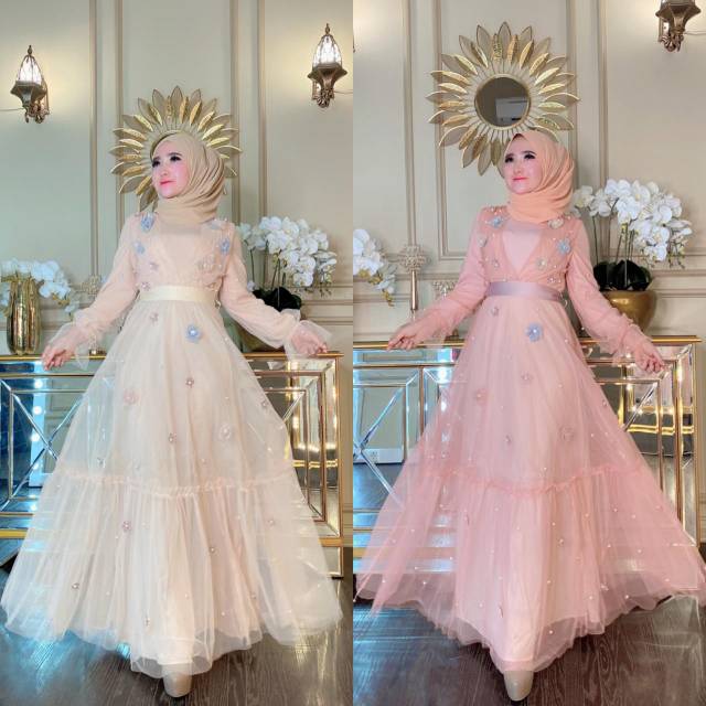 Jual Dress Tutu Flower Terbaru Gamis Edisi Lebaran Shellasaukia ...