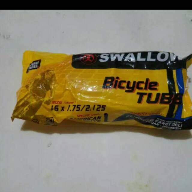 Jual Ban dalam sepeda ukuran 16 x 1.75 / 2.125 Swallow AV | Shopee Indonesia