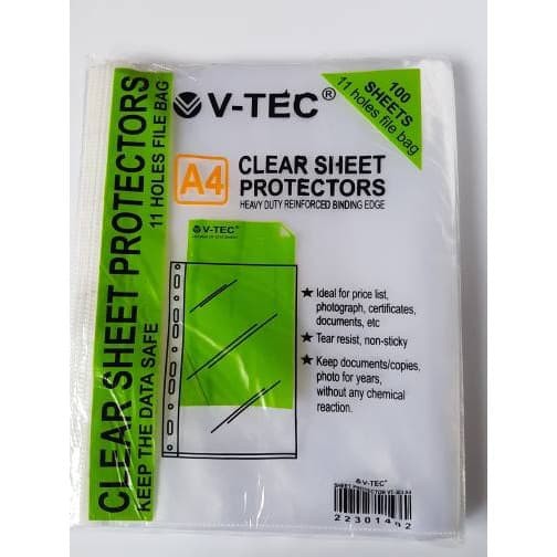 Jual V-TEC SHEET PROTECTOR A4 (100LBR) | Shopee Indonesia