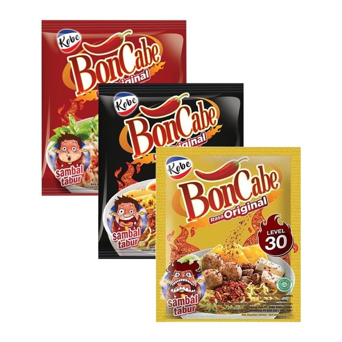 Jual Bon cabe SACHET / Boncabe sachet botol level 15 / level 30 lvl 10 ...