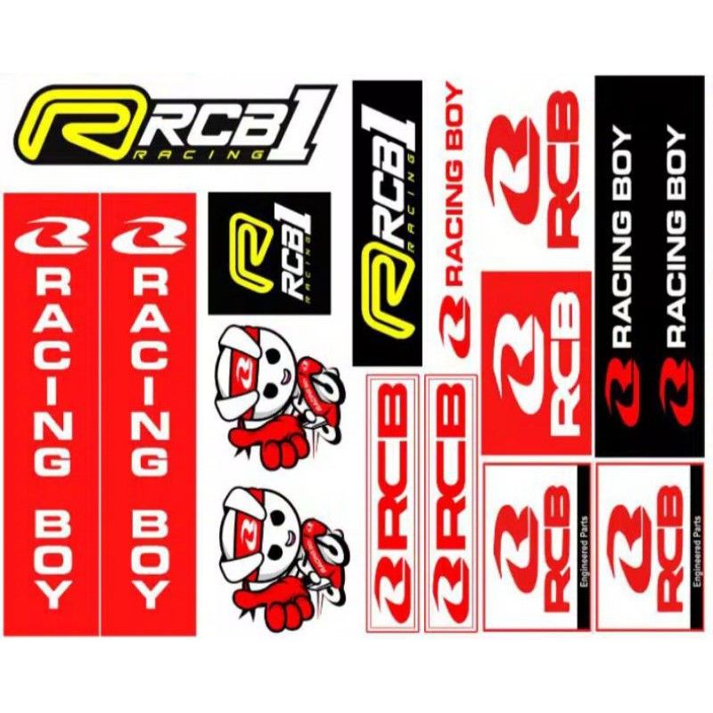 Jual STIKER RACING BOY 1 SET STICKER RCB | Shopee Indonesia
