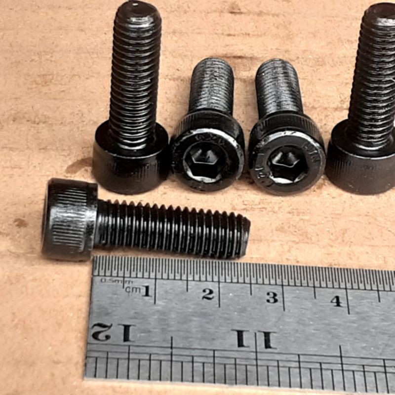 Jual BAUT L BAJA M8 X 25 / BAUT M8 / BAUT 13 KUNCI L6 / L 6 FULL DRAT / BAUT L M8 X 25 / BAUT L ...