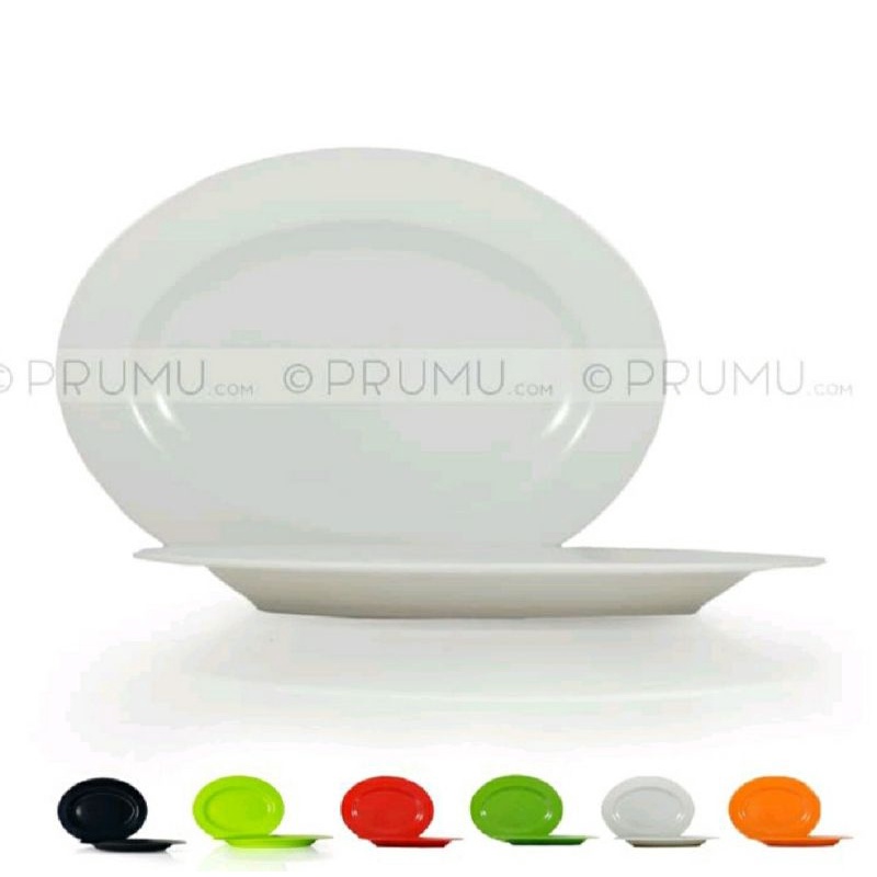 Jual (2 Pcs) Piring Oval Melamin 9 inch Merek Unica U-809 | Shopee ...