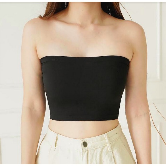 Jual Kemben Polos Baju Dalaman Wanita Tube Crop Top 034 | Shopee Indonesia