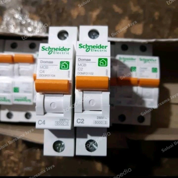 Jual MCB DOMAE SCHNEIDER 1 PHASE 2A/4A SNI TYPE BARU | Shopee Indonesia