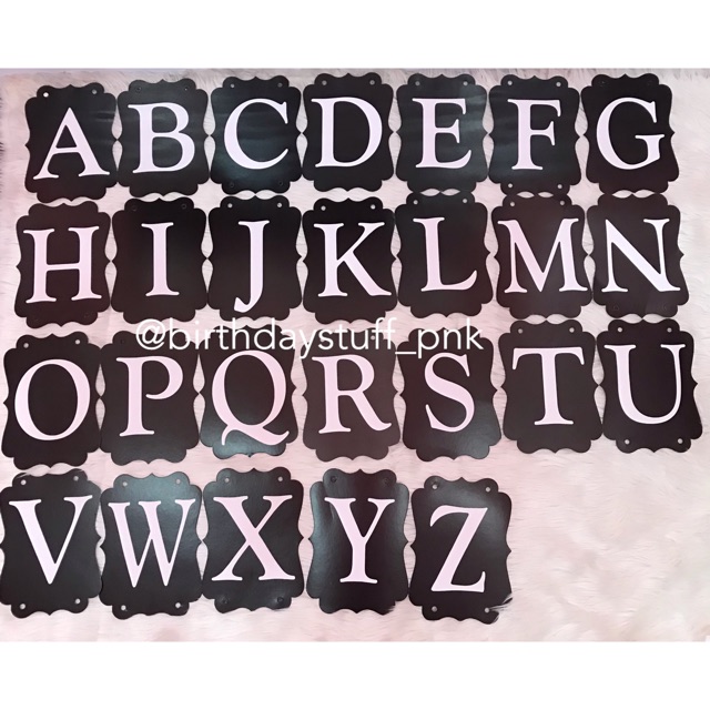 Jual Banner abjad huruf satuan/terpisah | Shopee Indonesia