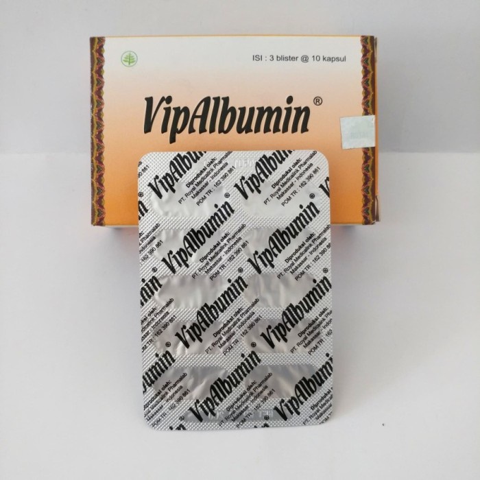 Jual TUBUH-KEKEBALAN-SISTEM- VIPALBUMIN ISI 30 KAPSUL @ 500 MG -SISTEM ...