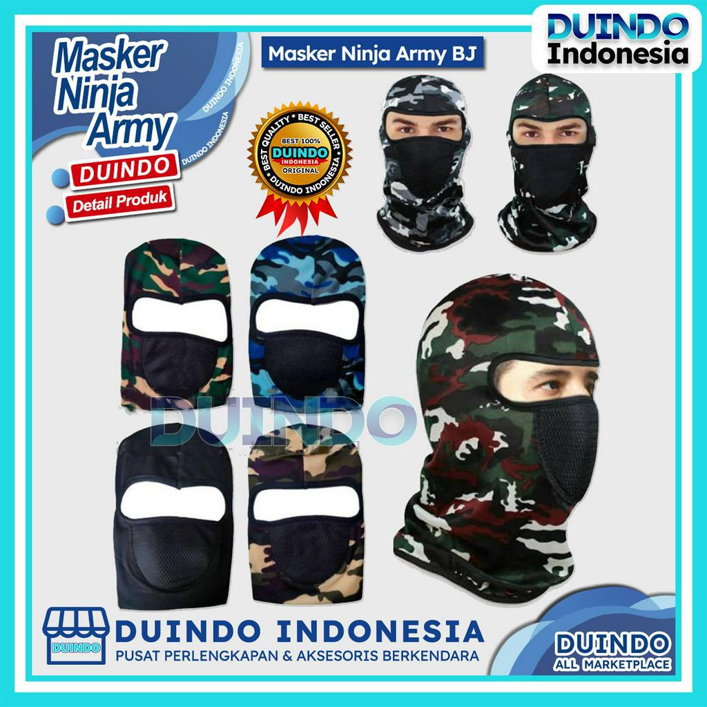 Jual Duindo - Baff Masker Ninja Army BJ Motor Motif Tentara Masker Buff ...