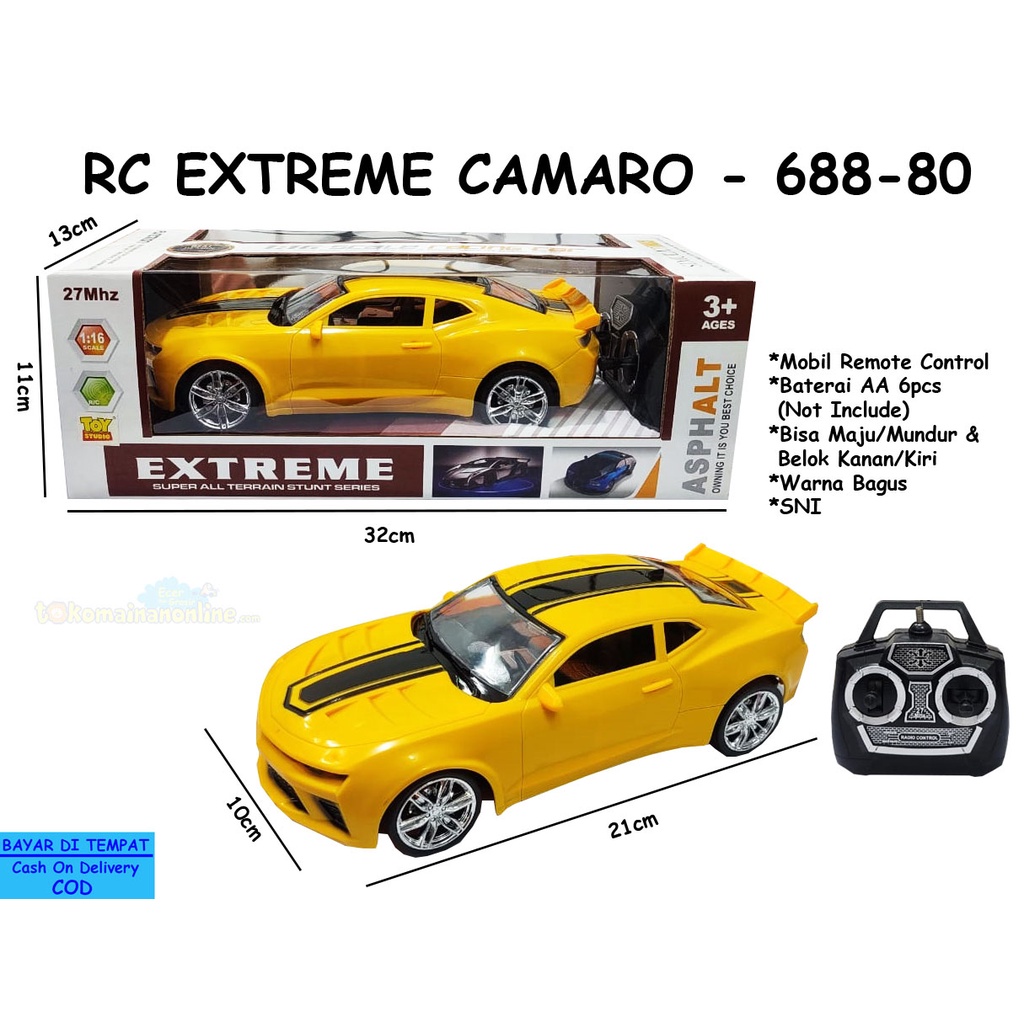 Jual Mainan Remote Control RC EXTREME CAMARO - 688-80 Mobil Sedan ...