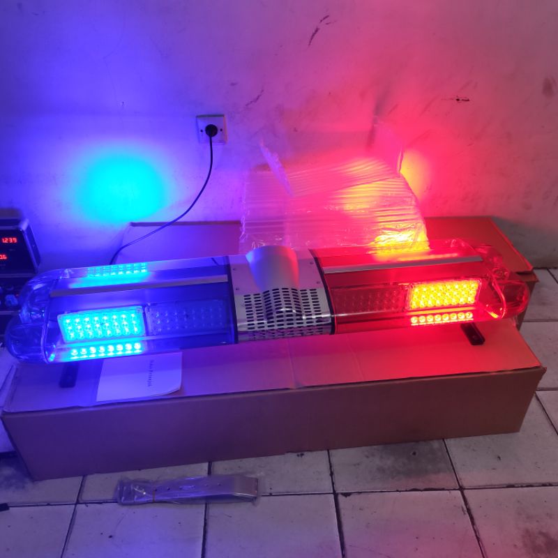 Jual Lampu Patwal Patroli Sirine Ambulance LED SANKEN, Biru- Merah | Shopee Indonesia