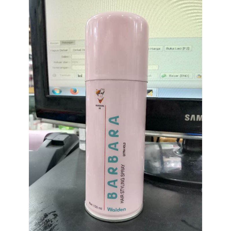 Jual Barbara Hair Styling Spray Extra hold Pink 150ml | Shopee Indonesia