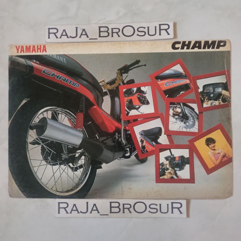 Jual Poster brosur katalog flyer jadul lawas Yamaha Alfa Champ 2Tak 2T 1992 | Shopee Indonesia