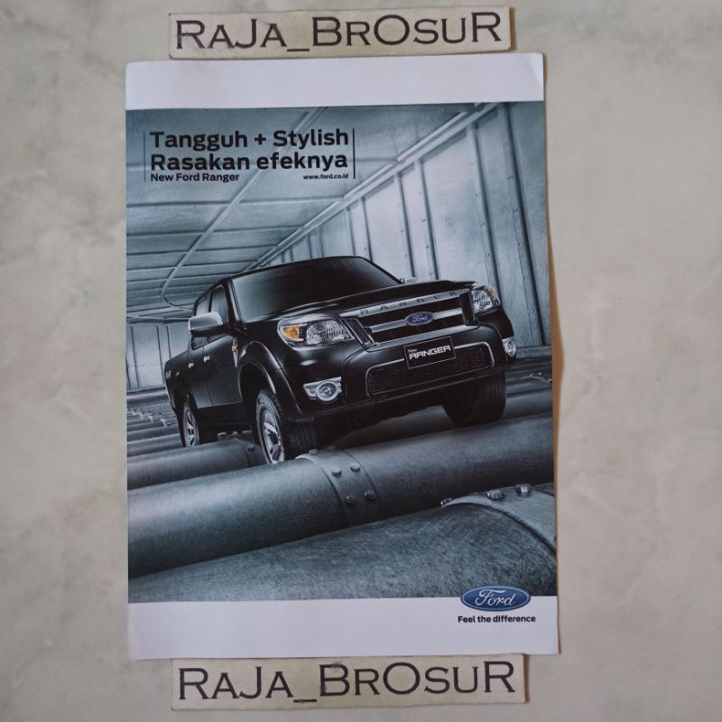Jual Poster brosur katalog flyer Ford Ranger double cab 2010 | Shopee ...