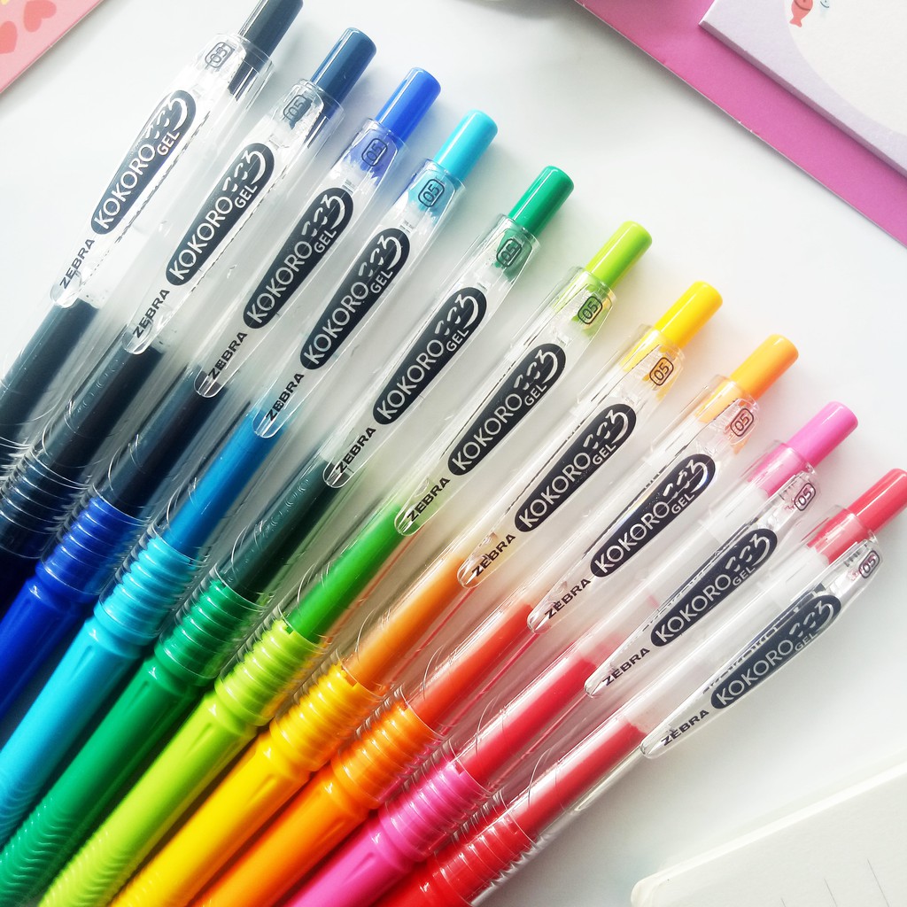 Jual Zebra Kokoro Color Ink Gel Pen 0.5mm | Shopee Indonesia