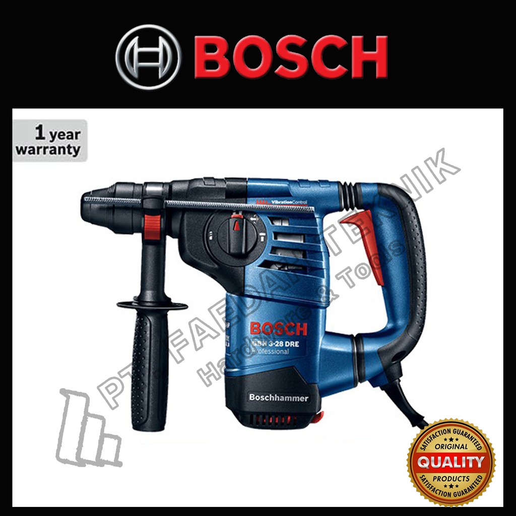 Jual Bosch Rotary Hammer / Bor Beton Listrik 28mm 800Watt GBH 3-28 DRE ...