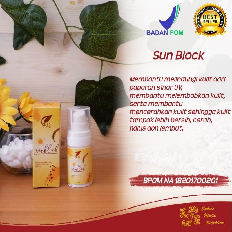 Jual SUNBLOCK SR12 PENANGKAL SINAR UV COCOK UNTUK KULIT BERMINYAK BPOM ...