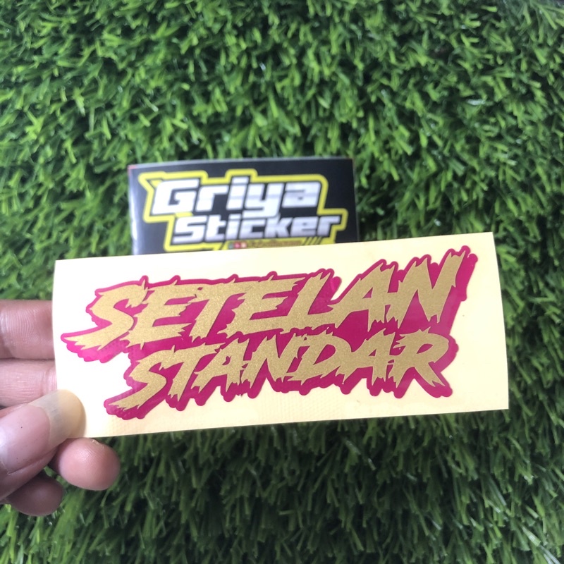 Jual Stiker SETELAN STANDAR sticker cutting viral | Shopee Indonesia