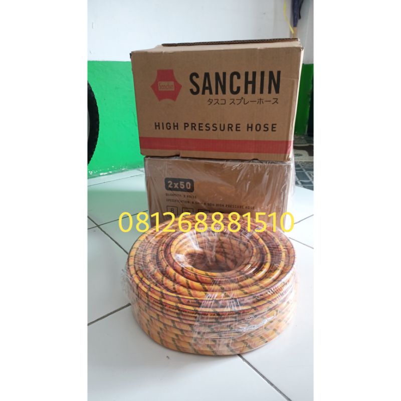 Jual Selang Steam Sanchin Tornado 50 Meter High Pressure Hose Tornado ...