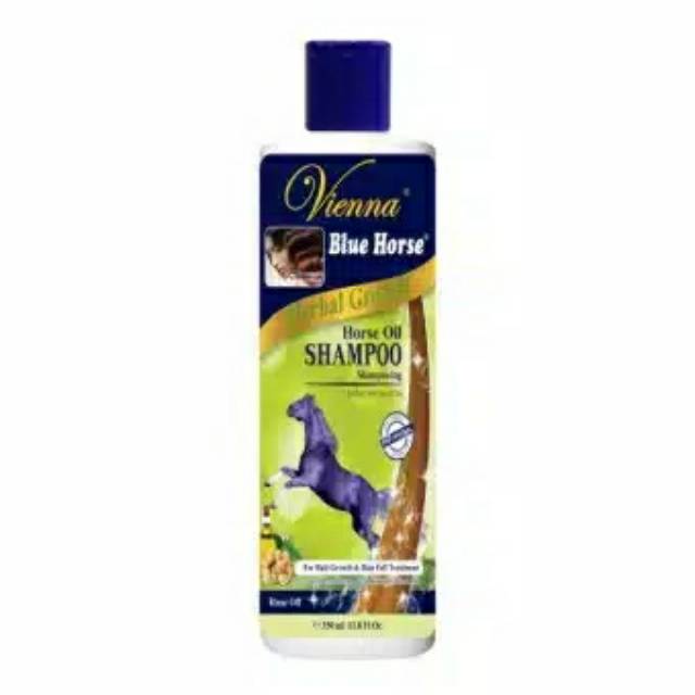 Jual Vienna blue horse shampoo kuda herbal growth 350ml 100% | Shopee ...