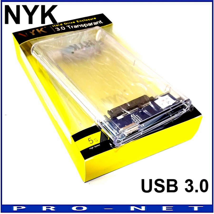 Jual Case HDD 2.5 Inch Sata USB 3.0 NYK Transparan Casing External Hardisk | Shopee Indonesia