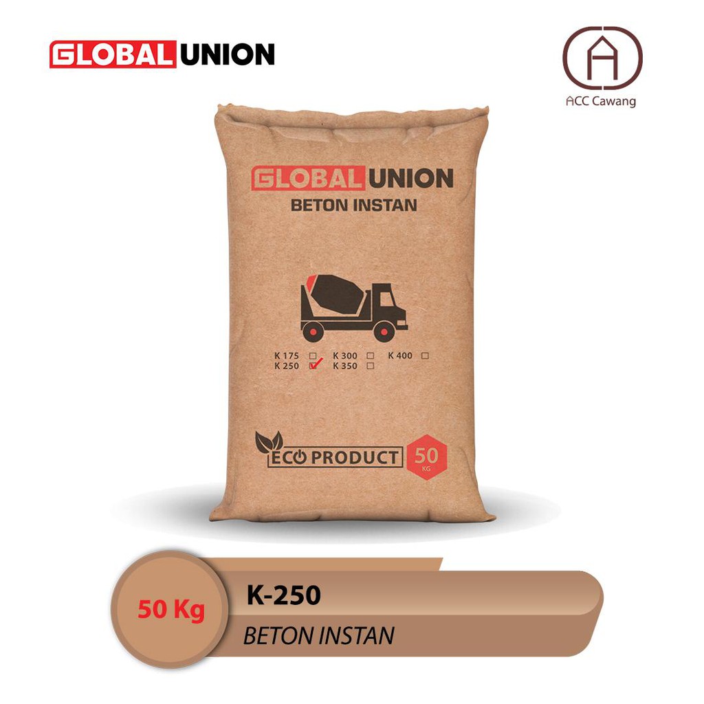 Jual Beton Instan K250 Global Union Pengisi Kolom Praktis Balok Lantai 50kg | Shopee Indonesia