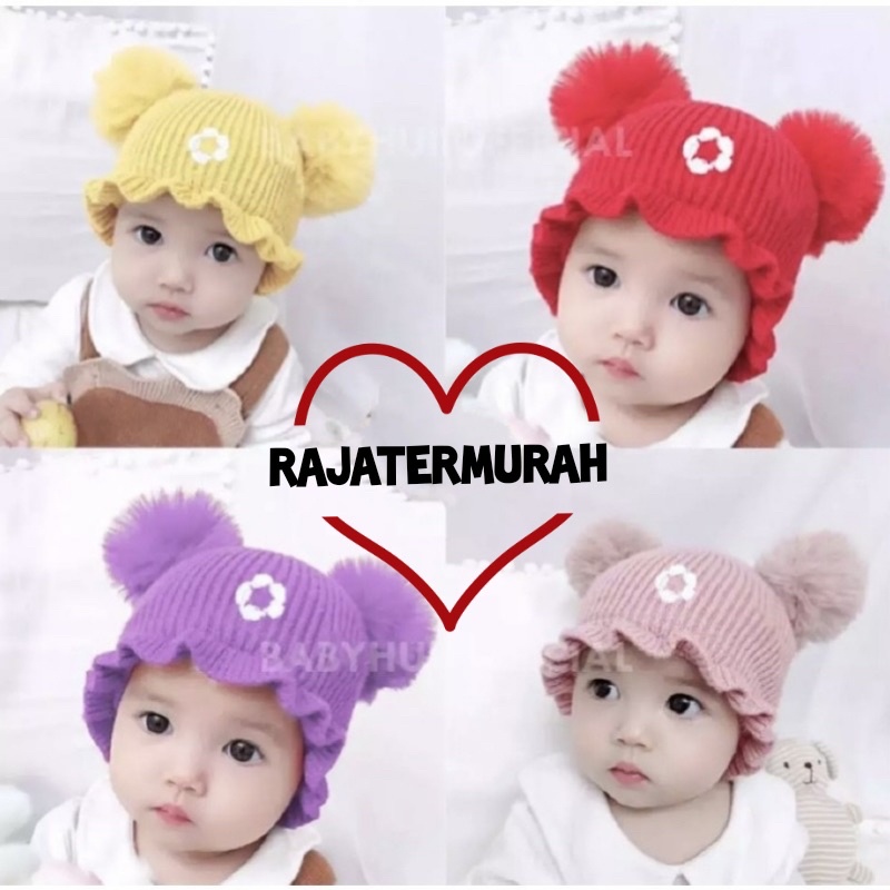 Jual TOPI Rajut Bayi RENDA Bunga”(SNI) | Shopee Indonesia